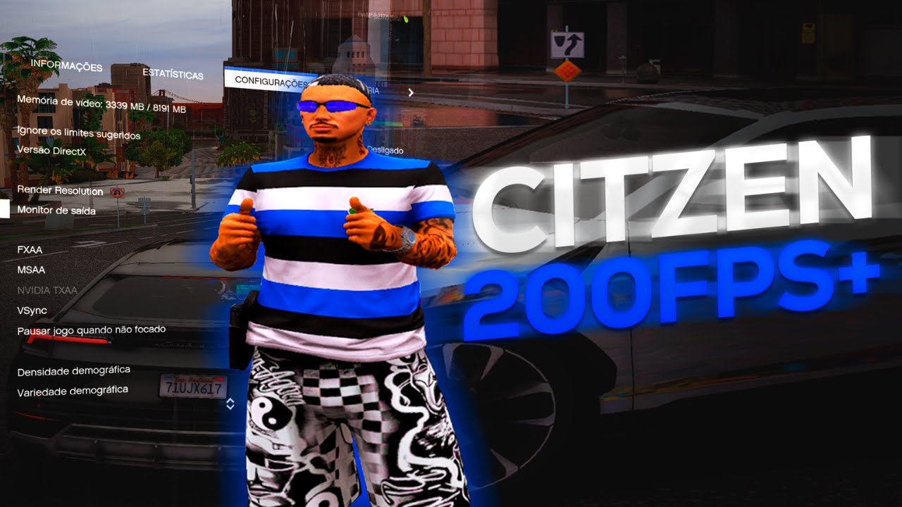 MUITO LEVE!! 😱 MELHOR CITIZEN PARA PVP/RP FIVEM (+144 FPS) 🏆 - YouTube