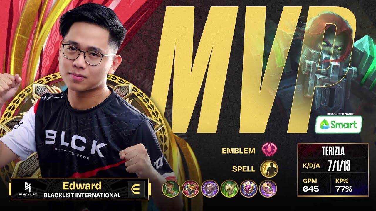 Terizla Edward MVP Game 2 Blacklist International vs Bren | PlayOffs ...