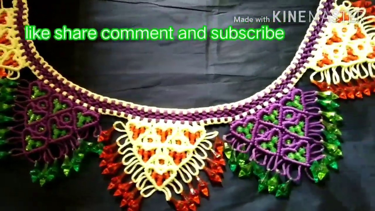 Macrame toran /macrame toran ♥ shape new design 2020 - YouTube