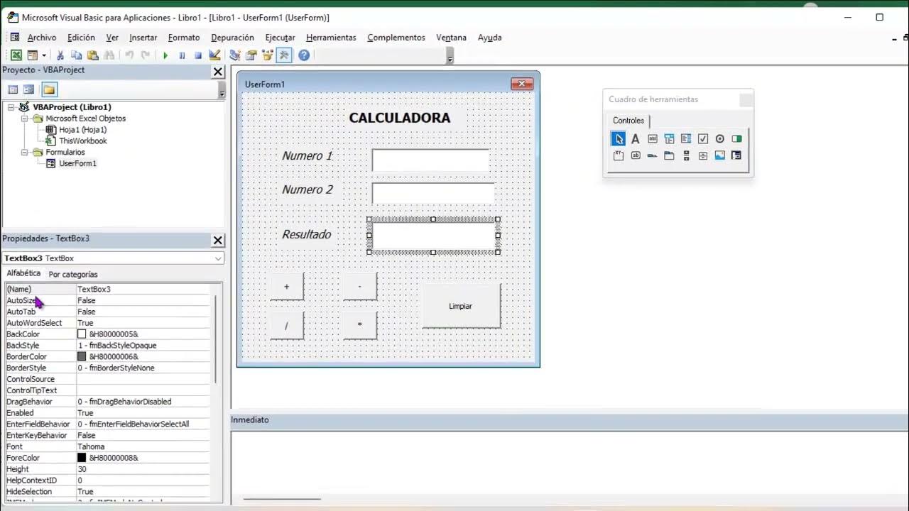 Tutorial de como programar una calculadora en Visual Basic desde Excel - YouTube