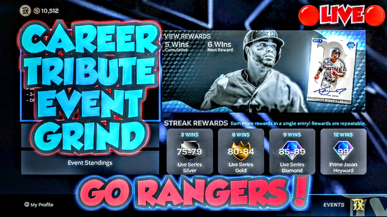 🔴 LIVE CAREER TRIBUTE EVENT GRIND IN MLB THE SHOW 23 DIAMOND DYNASTY ...
