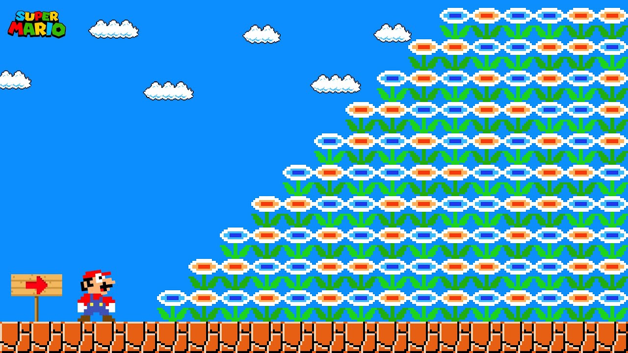 King Rabbit: Can Mario Collect 999 Random Ice and Fire Flower in New ...