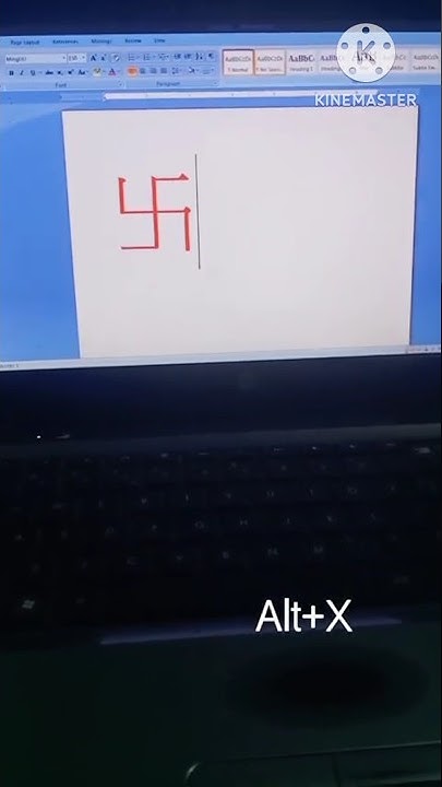 How to create swastik symbol#Swastik logo kaise banaye - YouTube