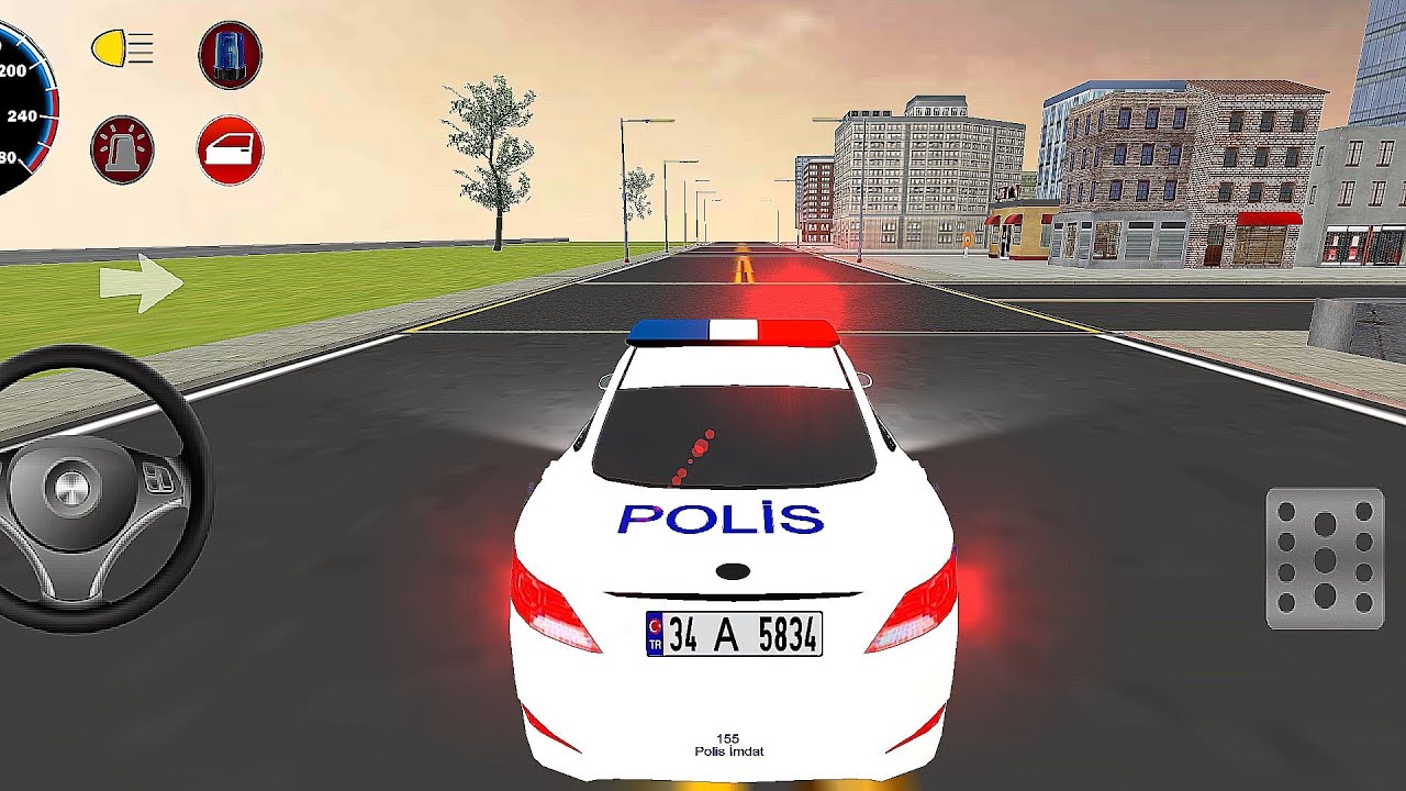 Real police car Driving simulator Android gameplay police siren - YouTube