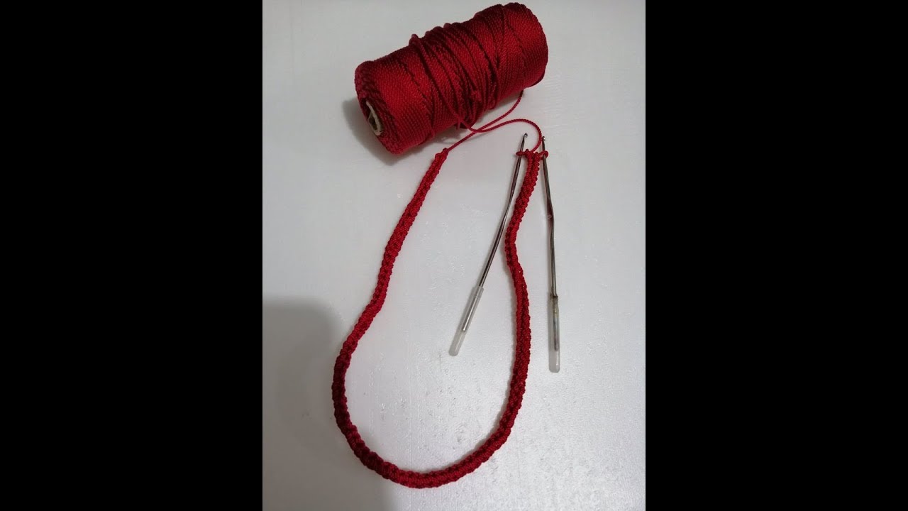 como tejer cordon en crochet - YouTube