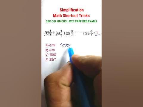 Simplification| Arithmetic Fast Calculation| Simplification Math Tricks| Fractions Addition|# ...