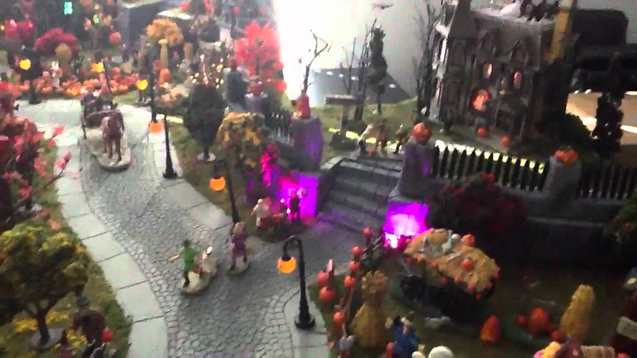 2011 Spooky Town Halloween Village - YouTube