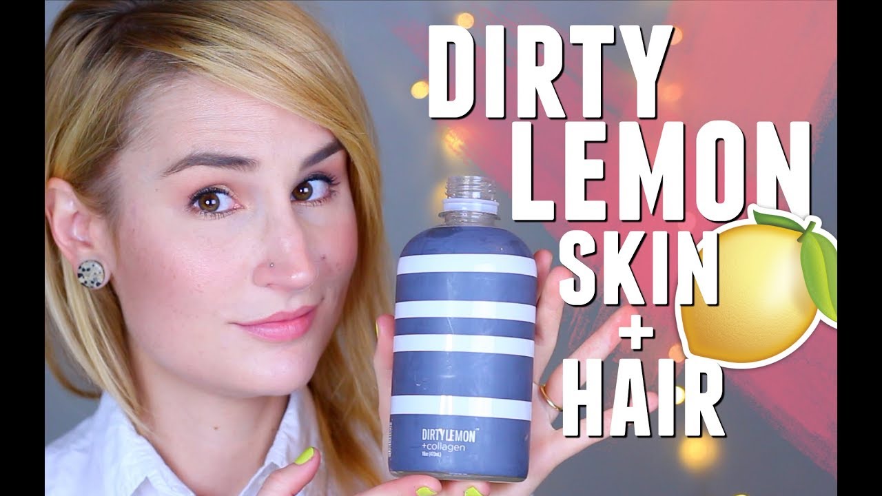 DIRTY LEMON SKIN + HAIR HONEST REVIEW | Is Collagen Water A Gimmick ...