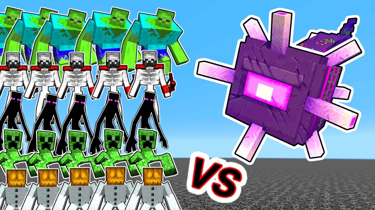 Ancient Guardian Vs. 5 Mutant Monsters in Minecraft | 1vs5 - YouTube