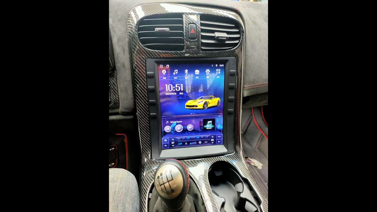 New product testing: Chevrolet Corvette C6, 9.7-inch modified Android ...