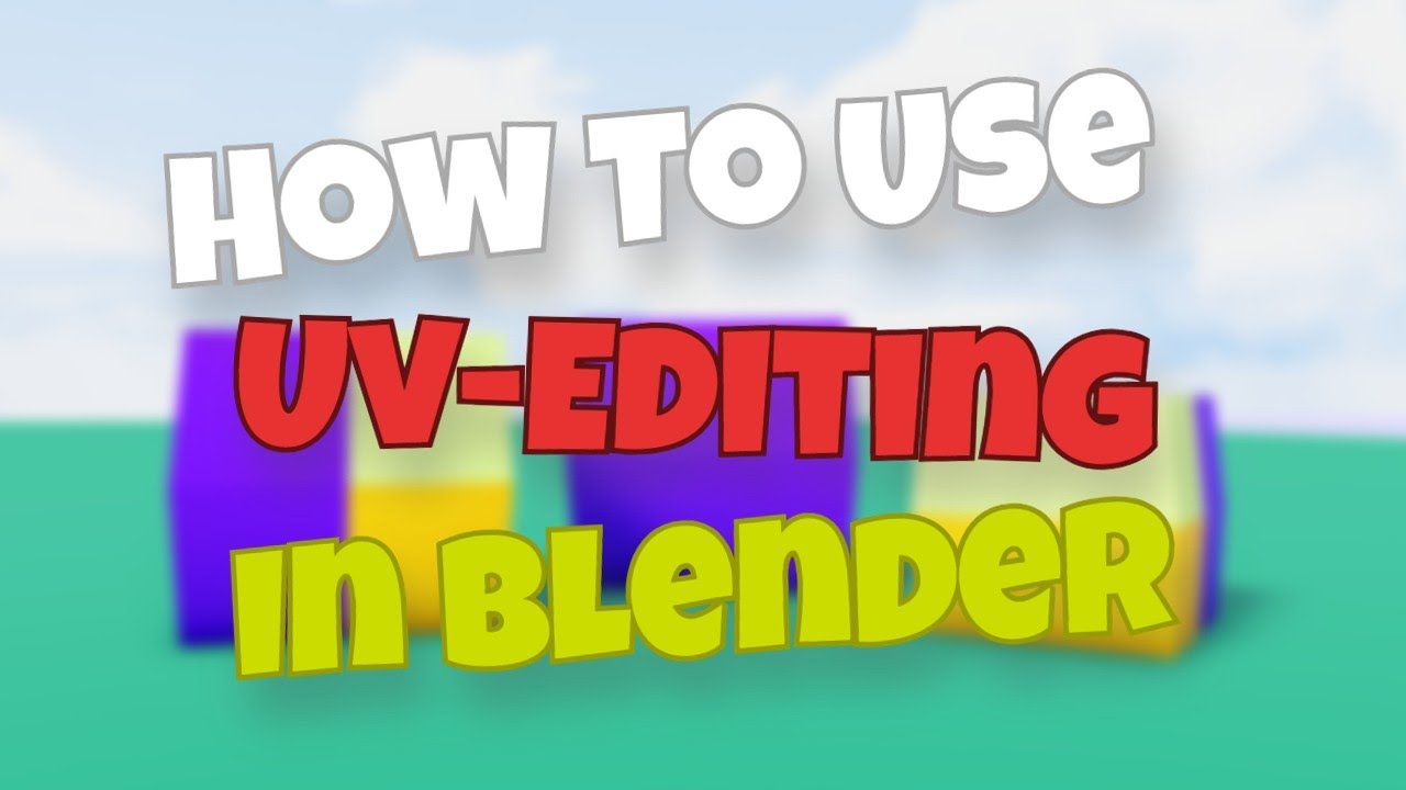 How to use the Uv-Editing tab in blender! - YouTube