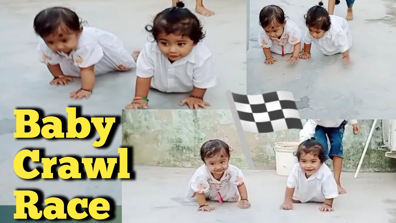 Baby Crawl Race | Babies Compete | Crawling Competition | Baby Crawling Video | Funny Game ...