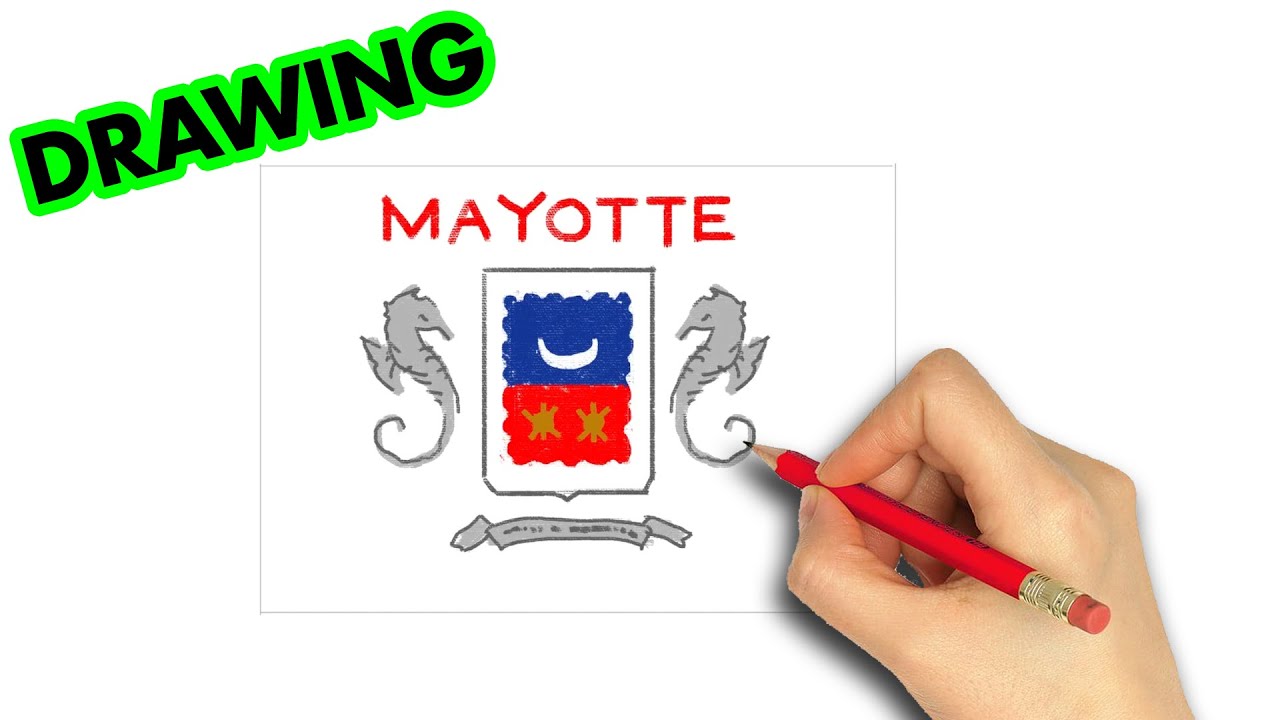 how to draw Mayotte flag | Art Therapy - YouTube