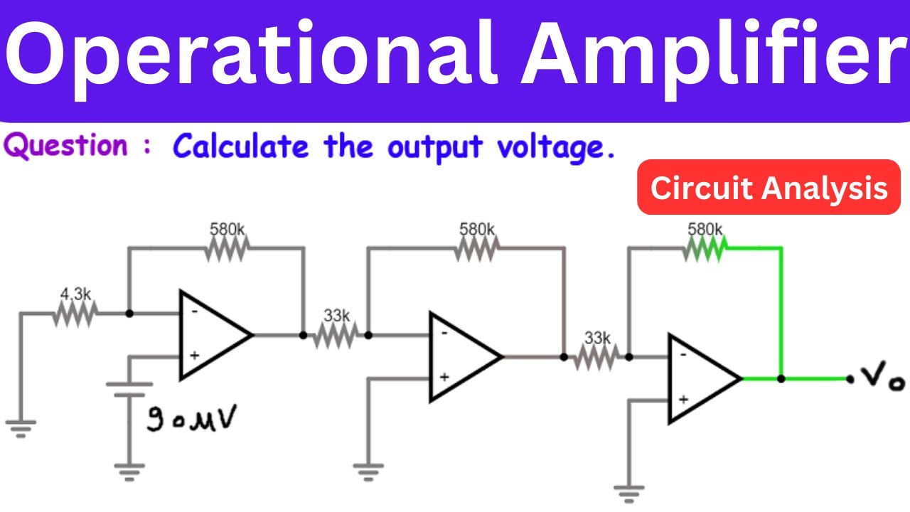 How to find output of cascaded op-amp ? | Operational Amplifier ...