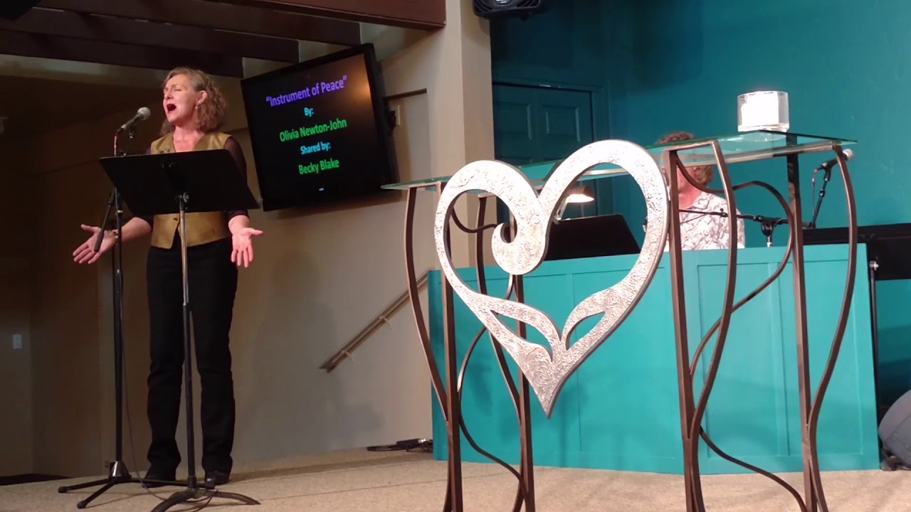 Becky Blake Instrument of Peace by Olivia Newton John 9 16 18 - YouTube