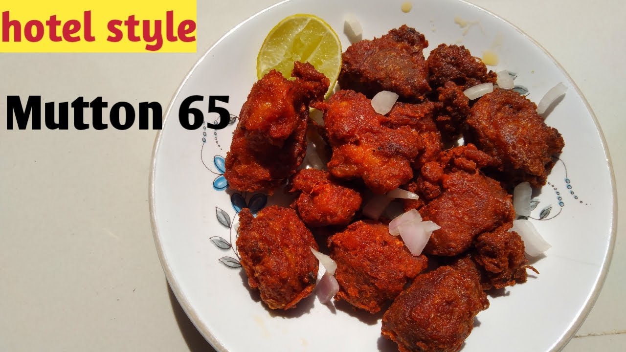 Mutton 65 / hotel style mutton pakoda making in Tamil /மட்டன் 65 ...