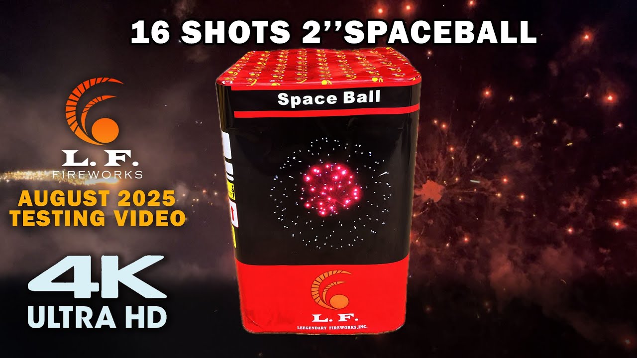 2 inch Canister shells 16 shot SPACEBALL by Leegendary Fireworks # ...