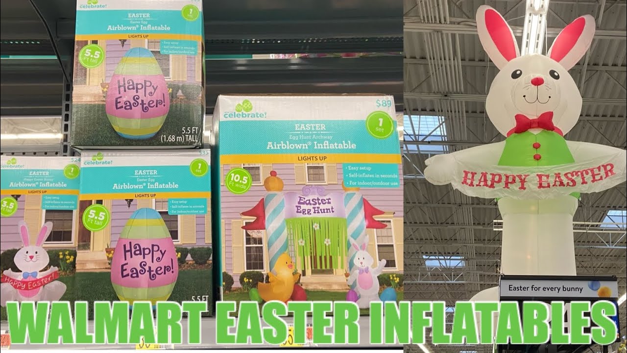 Walmart Easter Inflatables 2022 - YouTube
