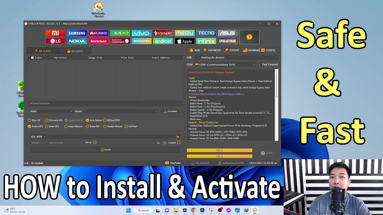 Unlocktool Installation and activation - YouTube