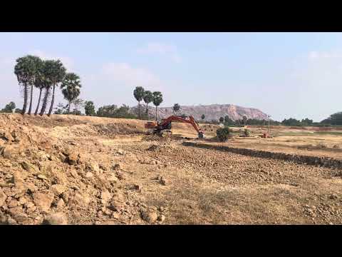 Tata hitachi ex200 prime doing earthwork|| comment for rentals pan ...