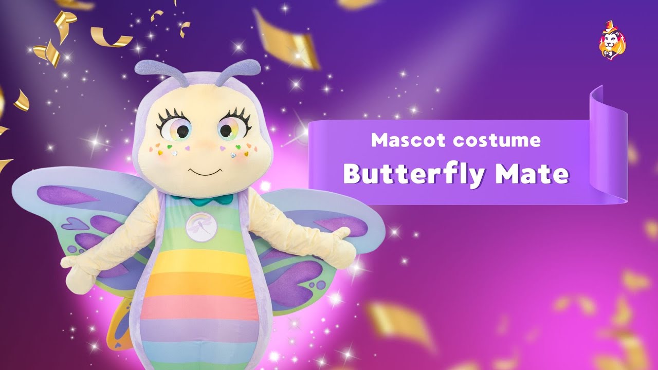 Butterfly Mate Mascot Costume - YouTube