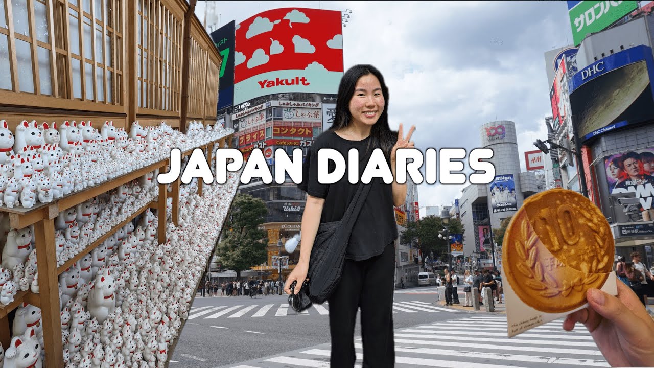 Japan Diaries Part 1 I Exploring Shibuya, cat shrine, sushi conveyor ...