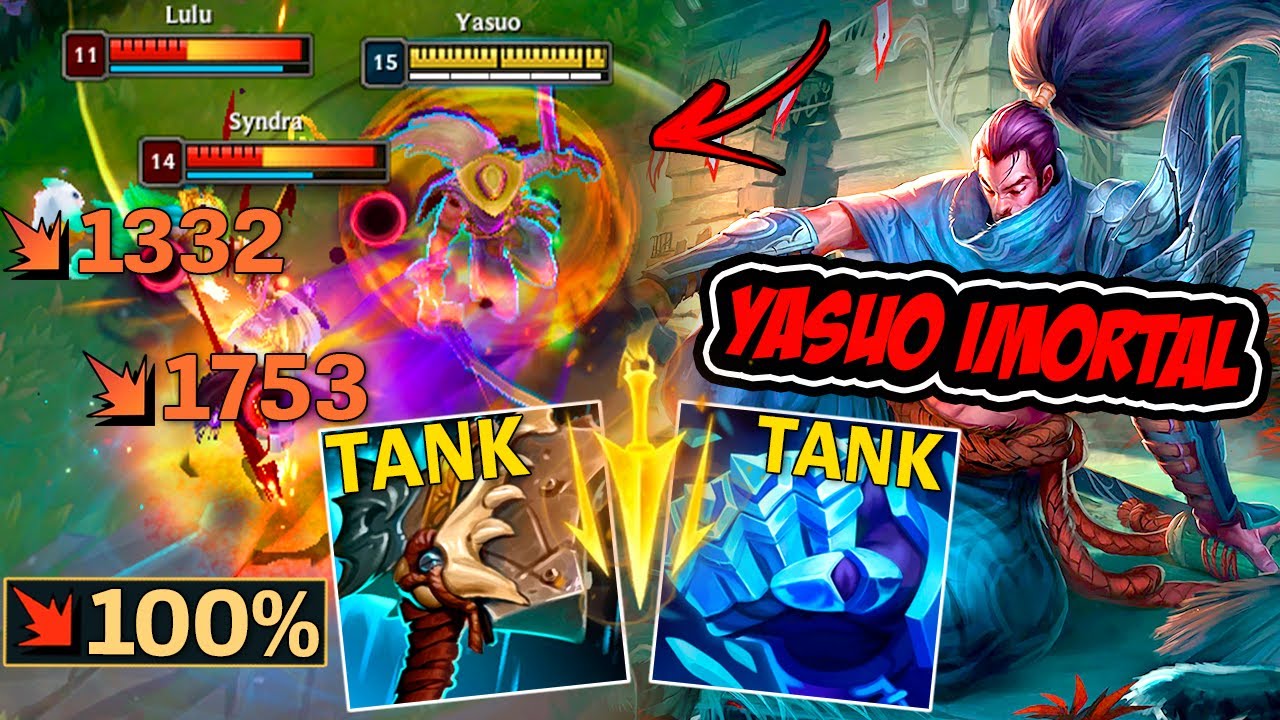 YASUO TANK FICA IMORTAL COM ESSA BUILD CHALLENGER COREANA - LEAGUE OF ...