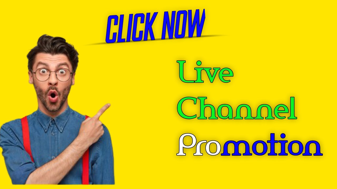 Live Channel Promotion + channnel checking live promotion - YouTube