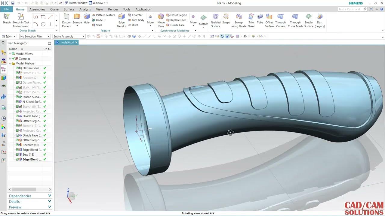 #NX #SURFACE #sURFACE eXERCISE 2 - YouTube