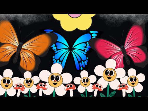 Happy baby channel - Butterfly springtime sensory video for babies and ...