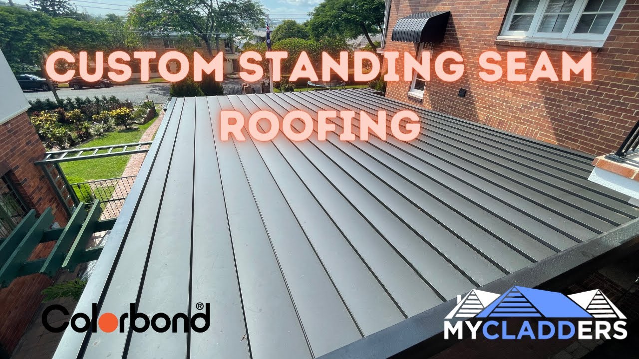 Colorbond Roof Cladding - Standing Seam in Hamilton Brisbane - YouTube