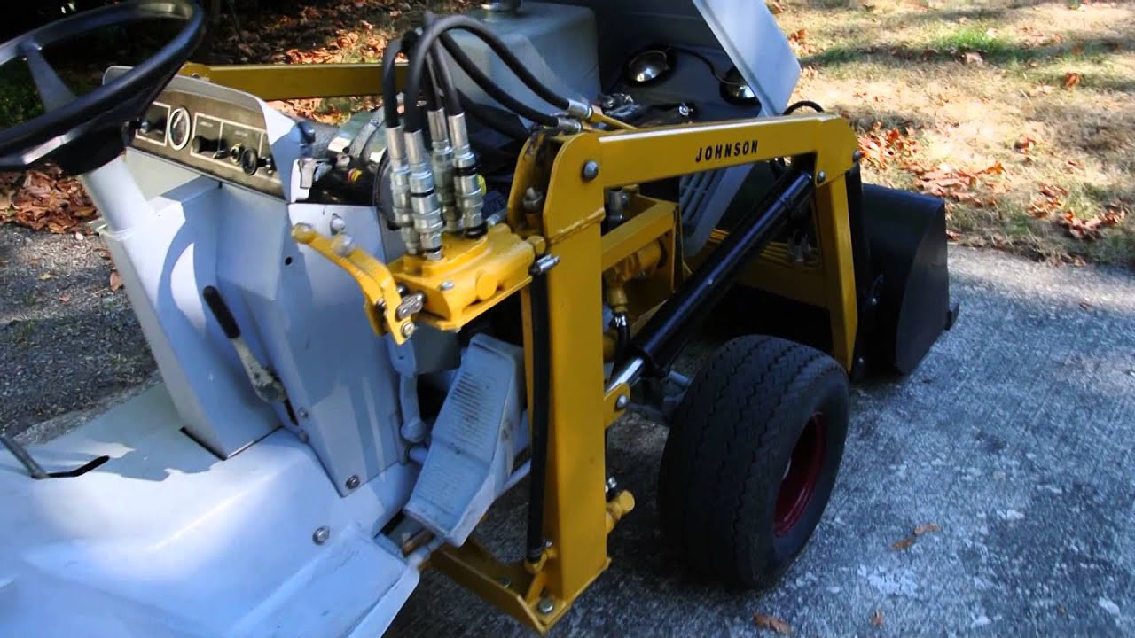1971 Bolens 1886 Resto Mod: New Muffler Setup - YouTube