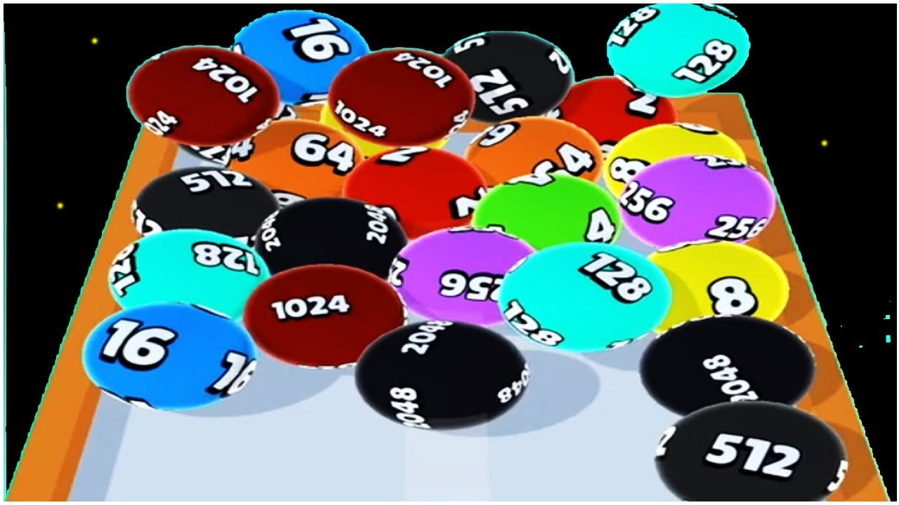 2048 Ball Match 3D - Gameplay Walkthrough - reach 2048 - YouTube