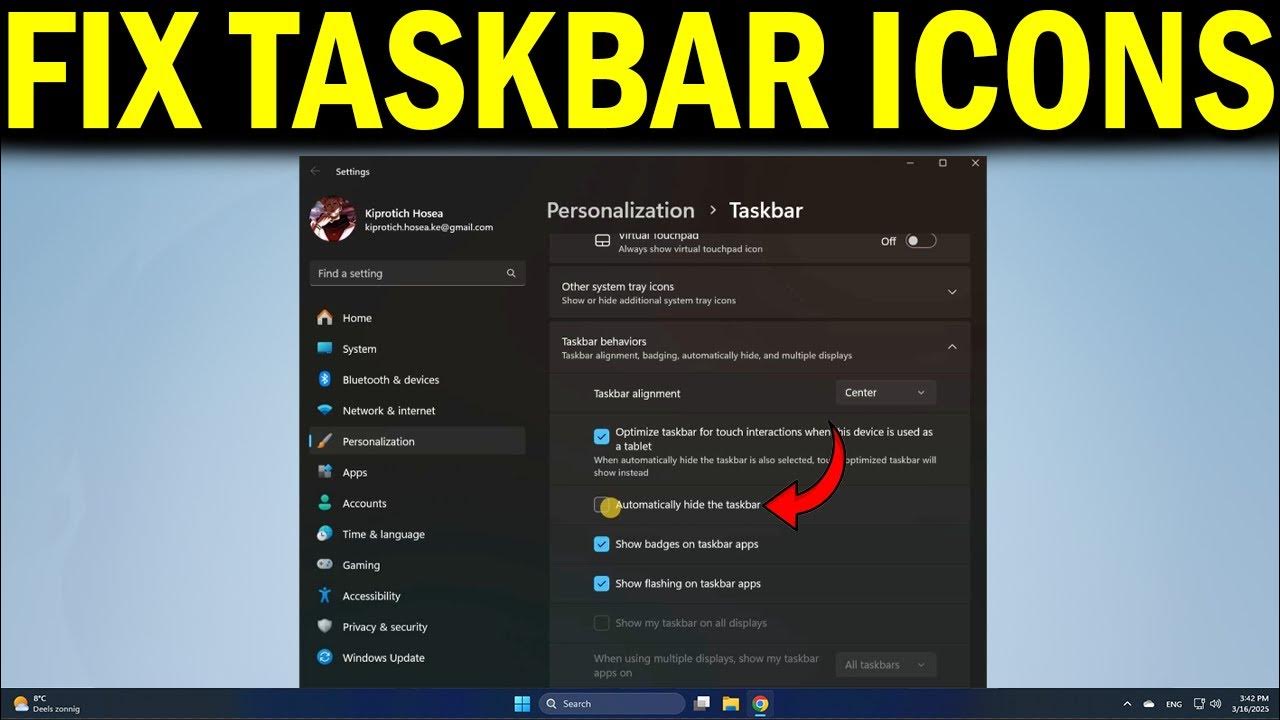 How To Fix Taskbar Icons Not Showing, Missing, Invisible, Blank in ...