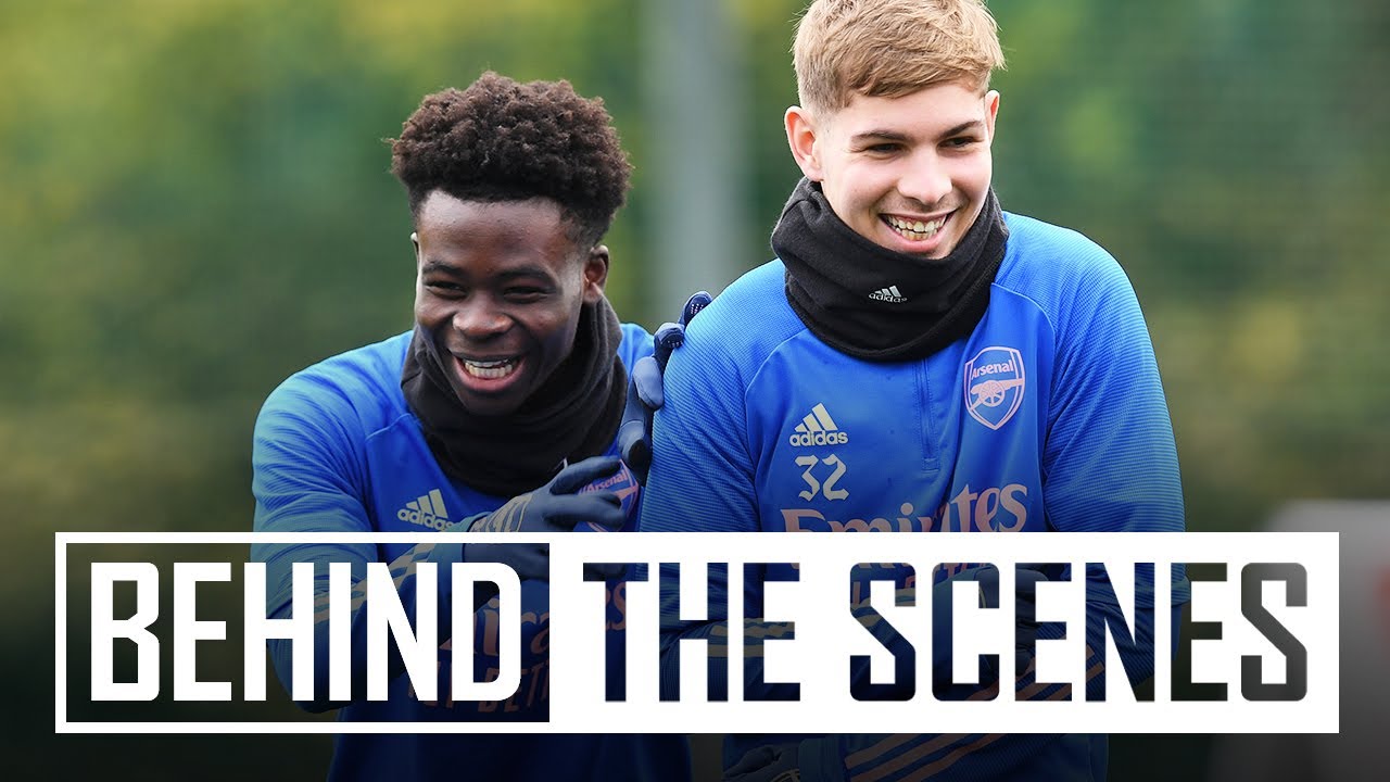 Training in the snow | Behind the scenes at Arsenal training centre ...