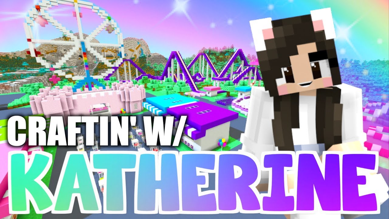 💙 Minecraft THEME PARK! Craftin' w/ Katherine Ep. 49 - YouTube