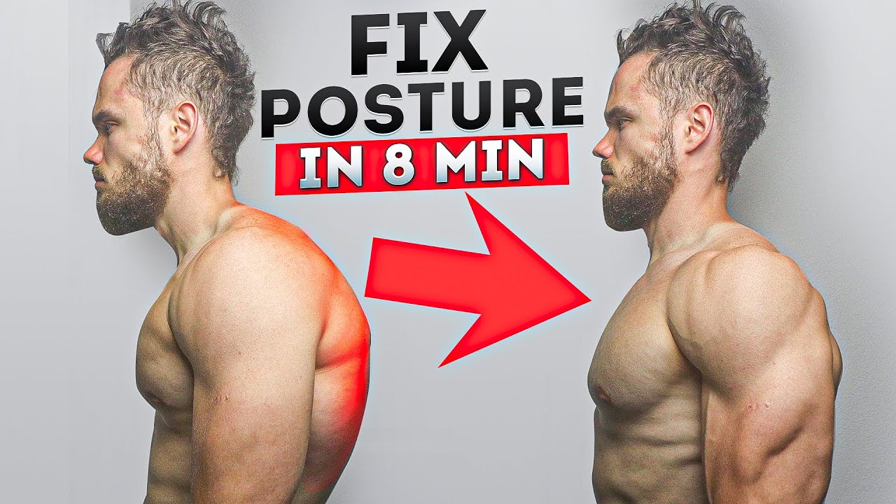 How To FIX Rounded Posture in 8 min (DO IT EVERY DAY) - YouTube