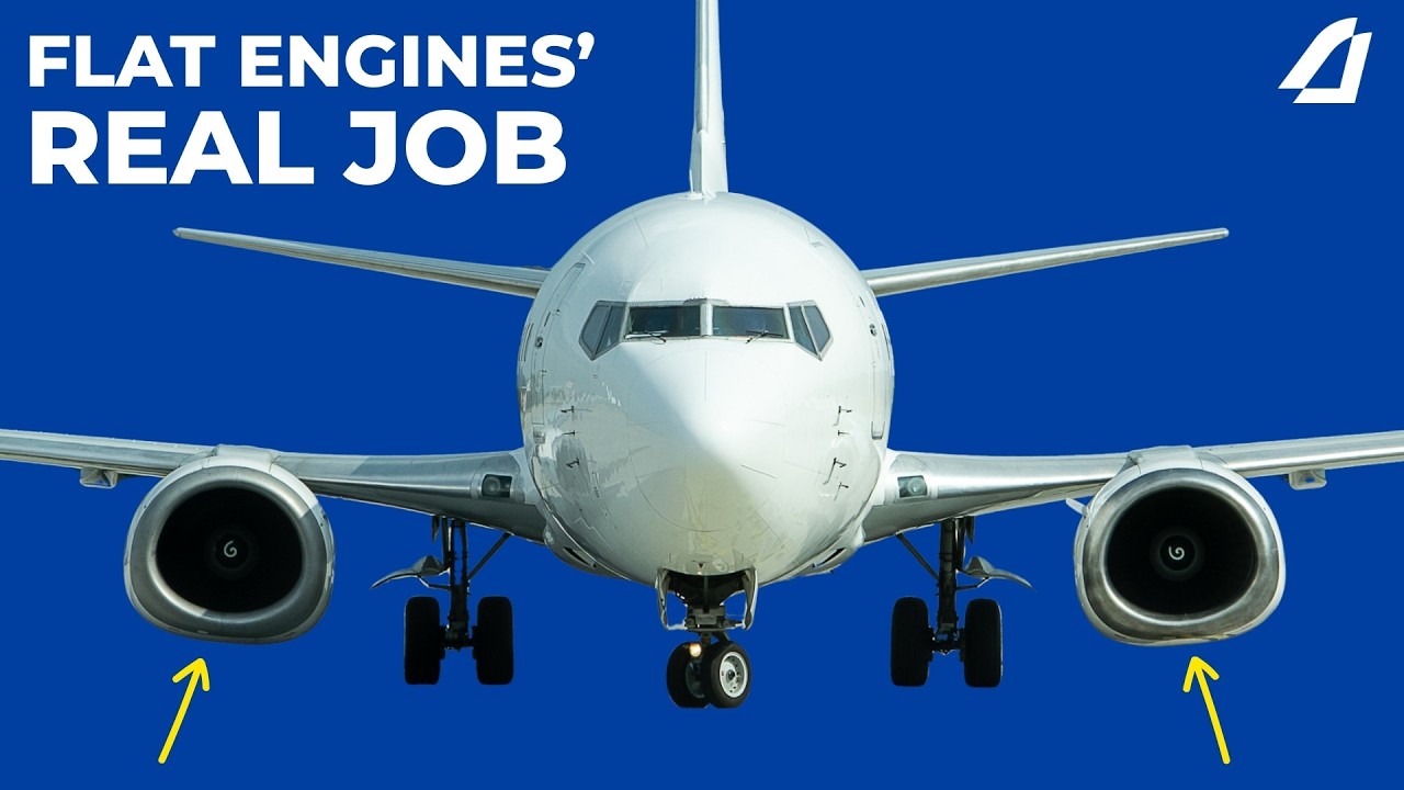 What The 737's Flat Bottom Engines Are Really For - YouTube