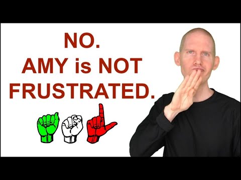 How To Sign AMY IS FRUSTRATED in ASL | American Sign Language | Learn ...