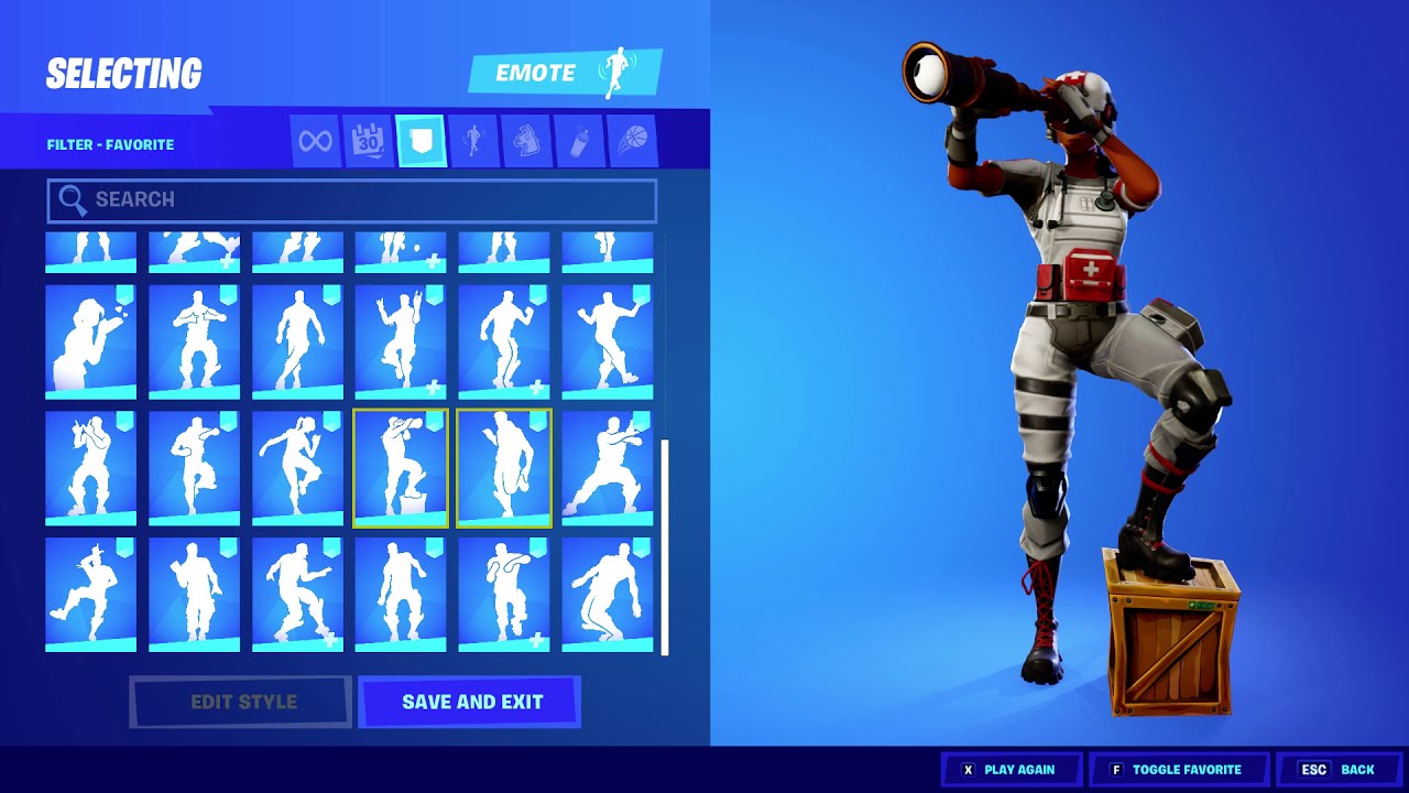 fortnite FIELD SURGEON doing RARE emotes in locker for TIKTOK (disc ...