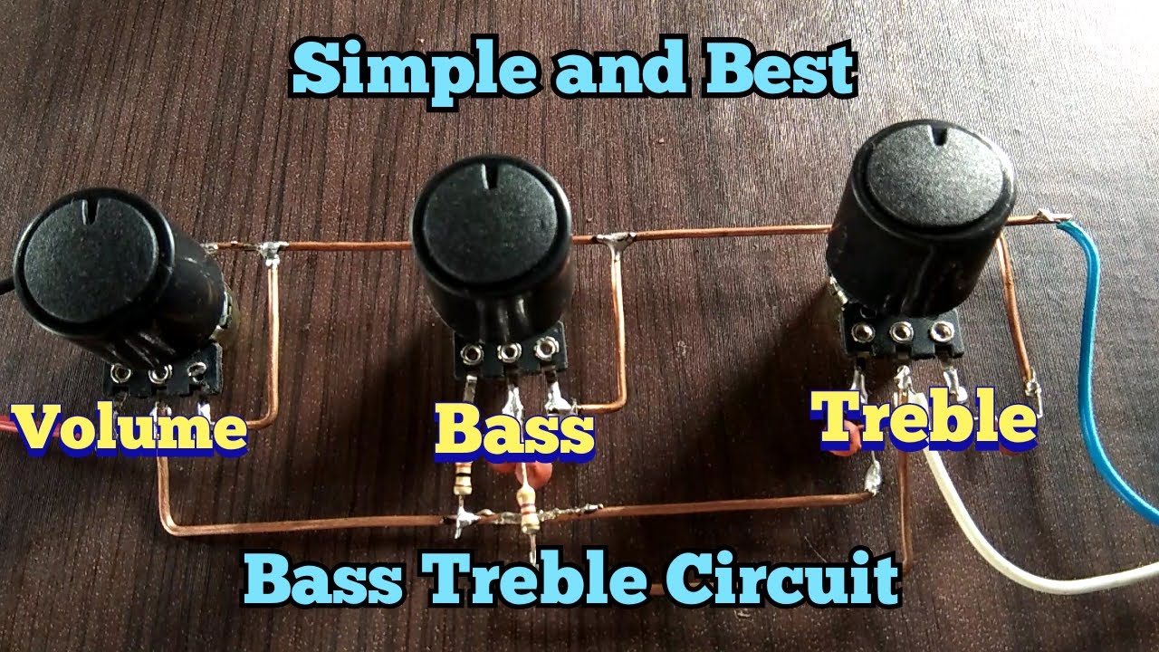 Bass Treble circuit | how to make bass treble volume controller | bass ...