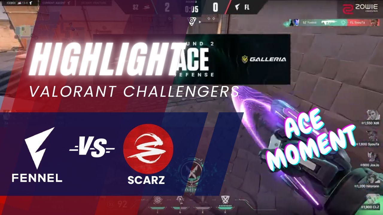 Fennel vs Scarz | HIGHLIGHT | Valorant Challengers League Japan Split 1 ...
