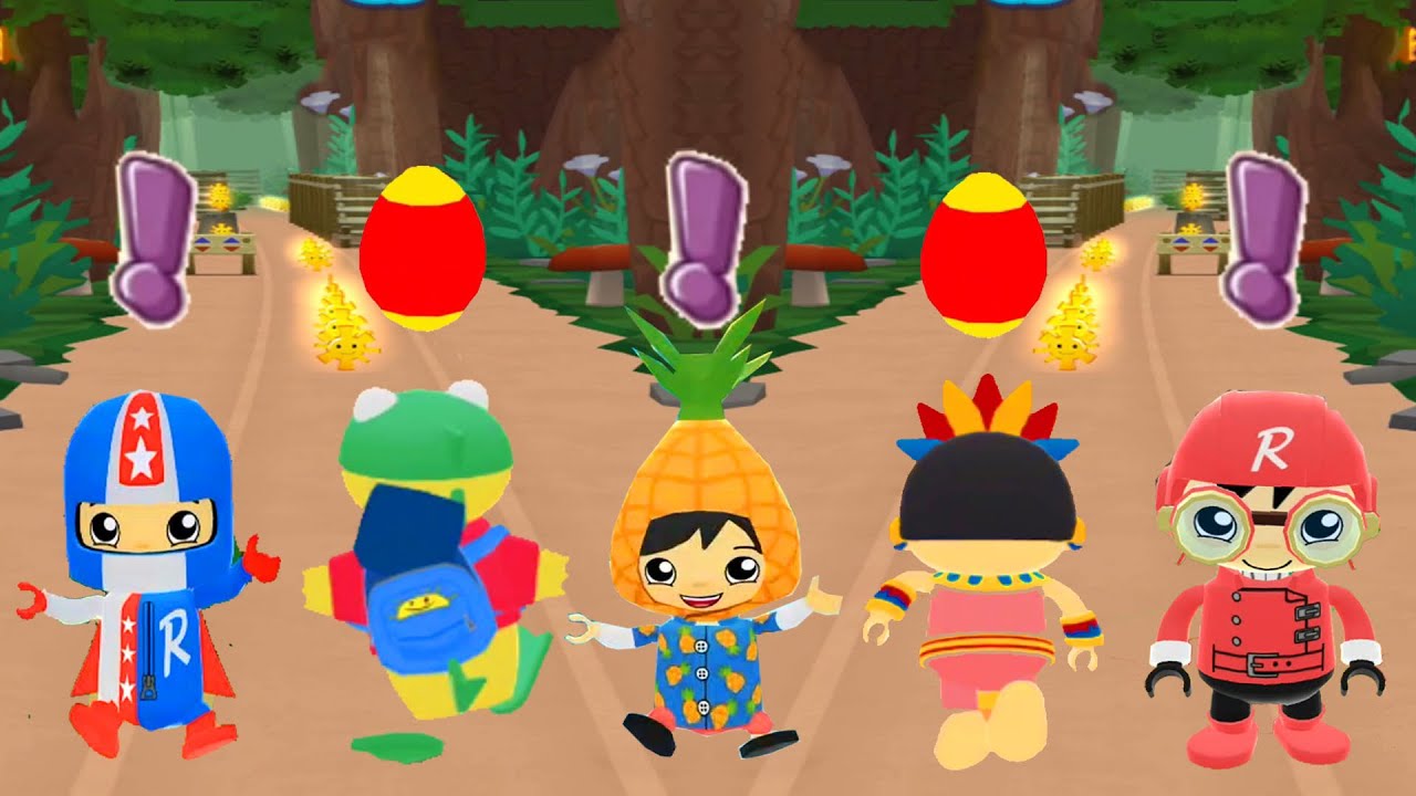 RALLY RACER RYAN RED RYAN AND PINEAPPLE RYAN WITH UFO EGG EDITION - YouTube