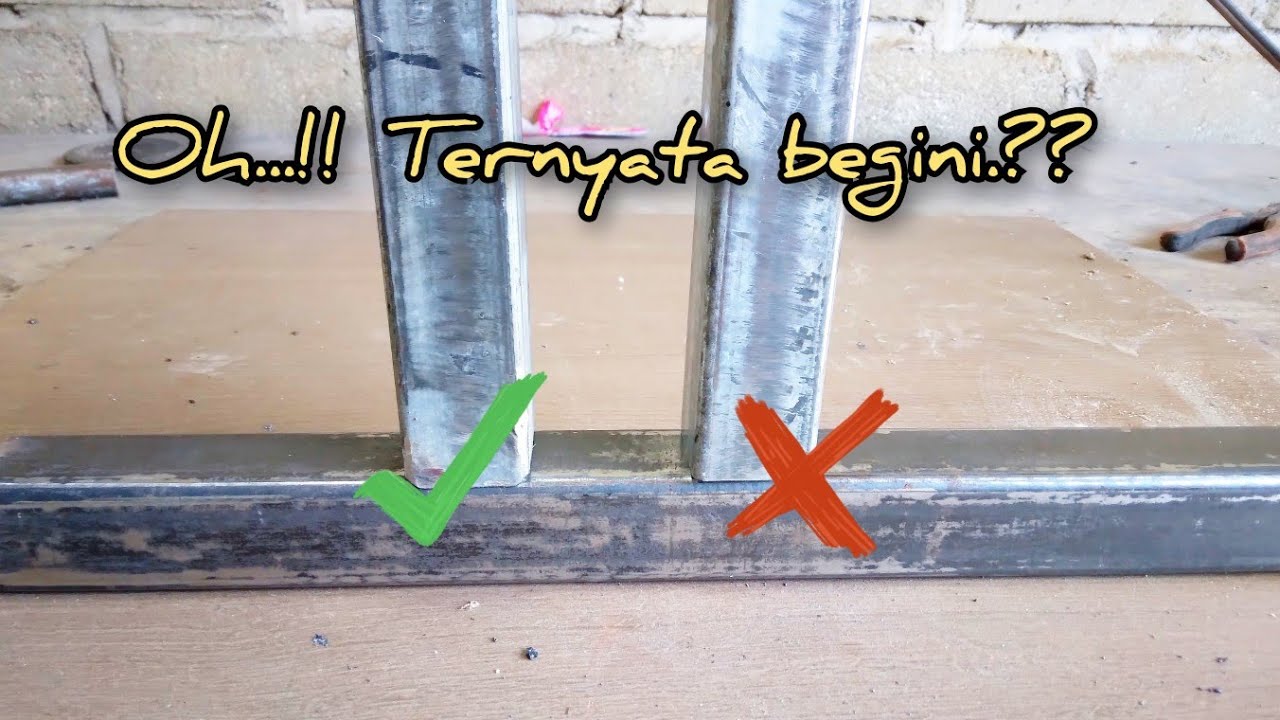 Teknik Potong Sambungan Untuk besi Hollow Tipis agar Pengelasan tidak ...
