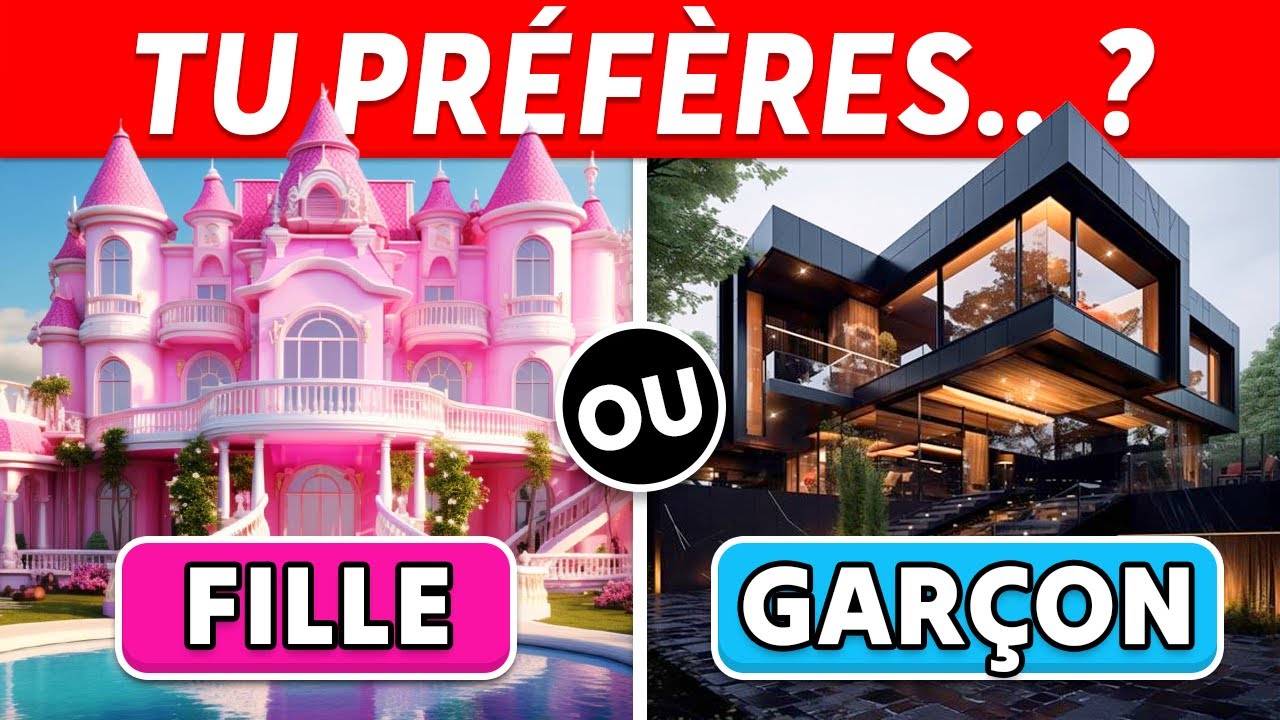 Tu préfères...? 👧👦 Fille VS Garçon #2 - YouTube