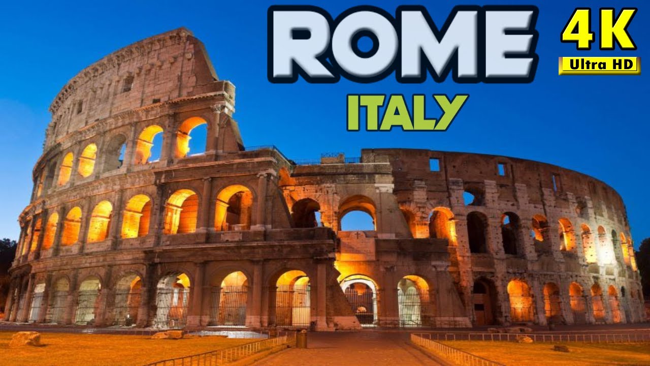 Rome Italy 4K Drone + Walking Tour Ultra HD 60fps Scenery Video - YouTube