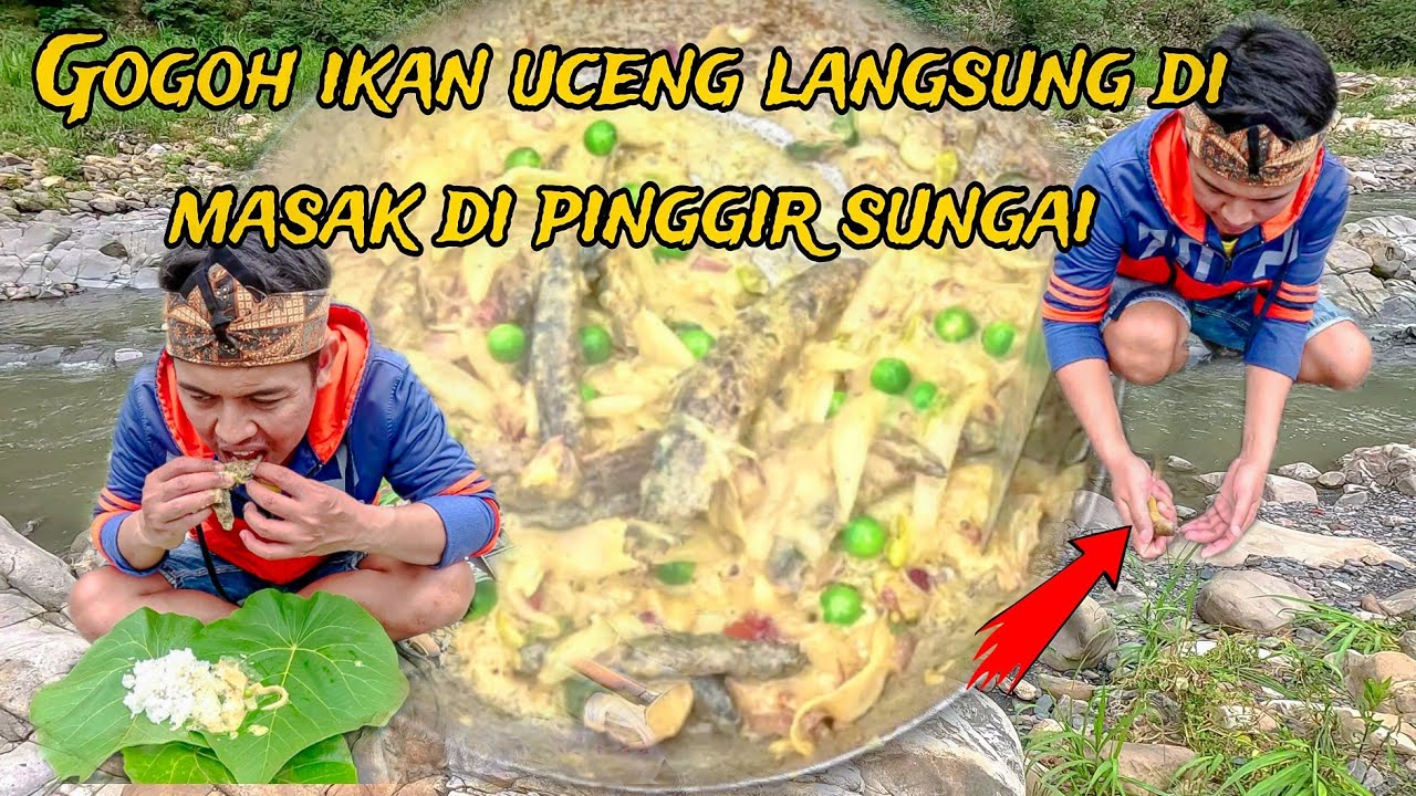 Gogoh ikan uceng langsung di masak di pinggir sungai@TriYandOfficiall ...