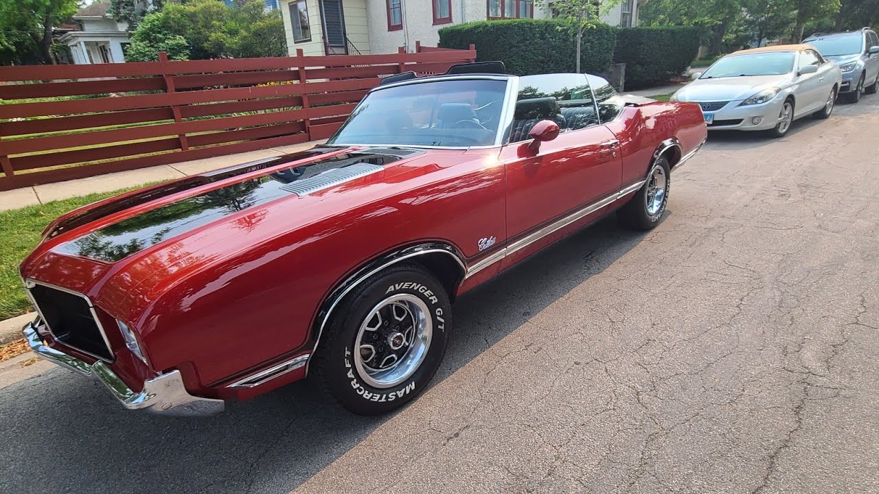 BACK WITH 1971 cutlass convertible on 15"cutlass wheels 😍🥶😎 - YouTube