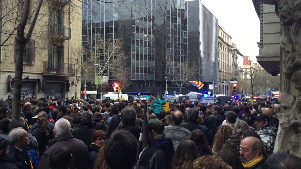 Demonstration in Barcelona, Mar 26, 2018 - YouTube