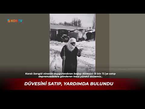 Biz de Nene Hatunlar bitmez 🇹🇷Karslı Sarıgül nine düvesini sattı depremzedelere gönderdi #hatay